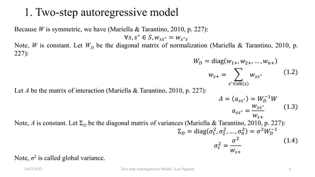 A Proposal of Two-step Autoregressive Model | PPT