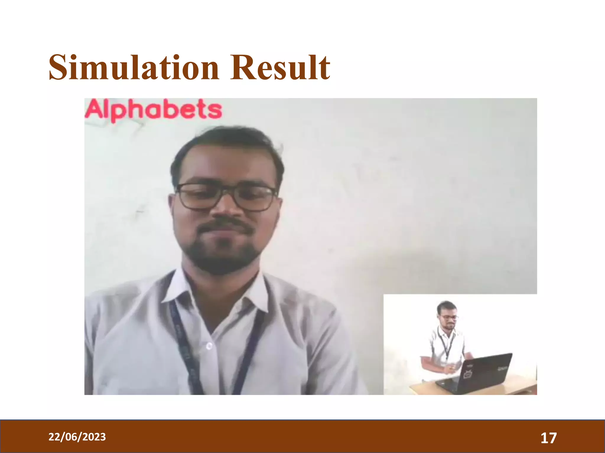 Real time conversion of sign language to text and speech presentation | PDF