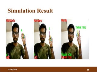 Real time conversion of sign language to text and speech presentation | PDF