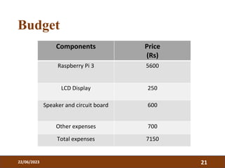 Real time conversion of sign language to text and speech presentation | PDF