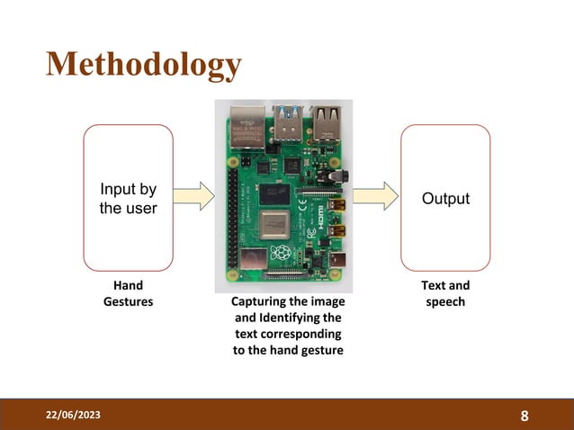 Real time conversion of sign language to text and speech presentation | PDF