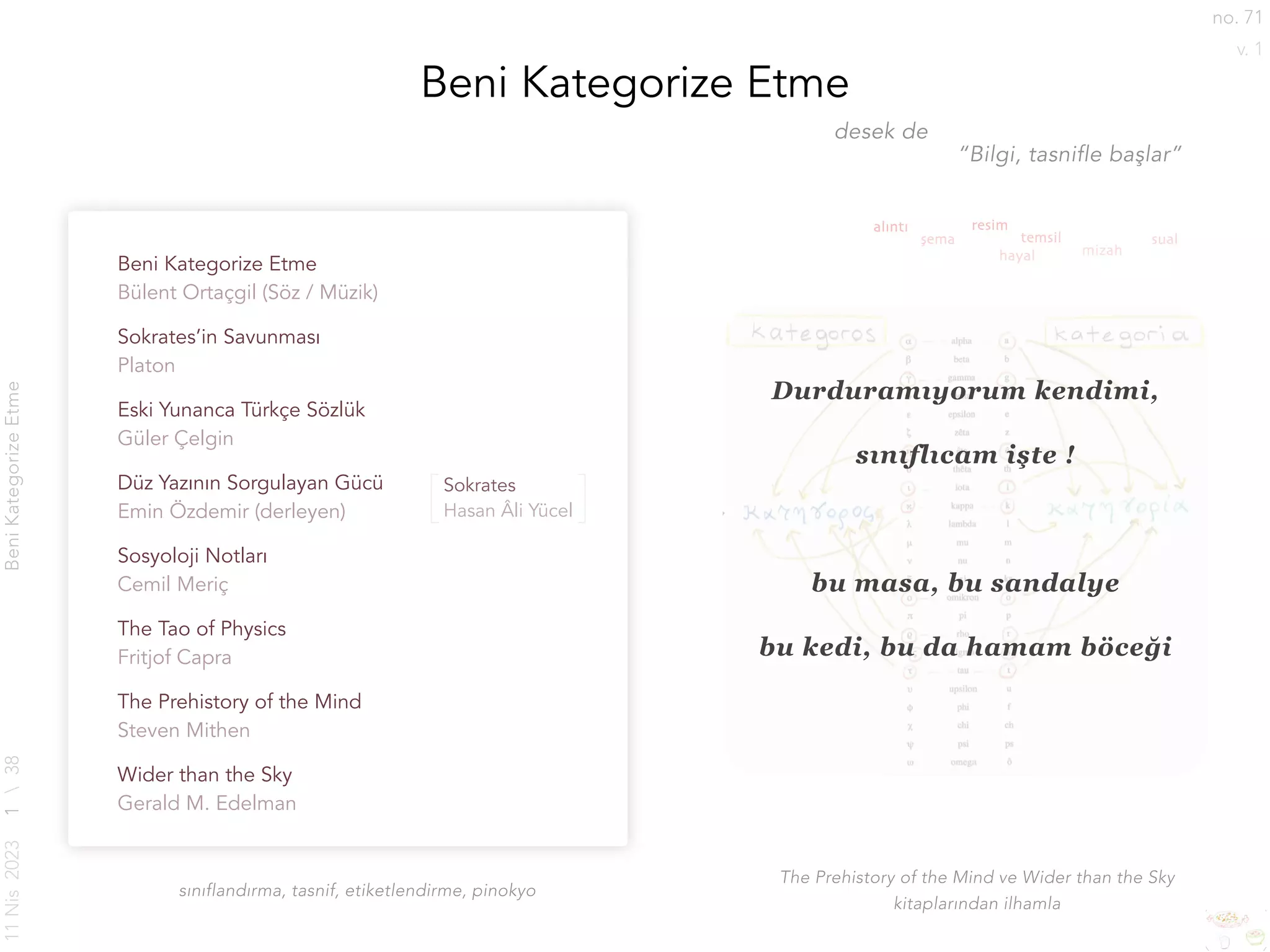 Beni Kategorize Etme | PDF