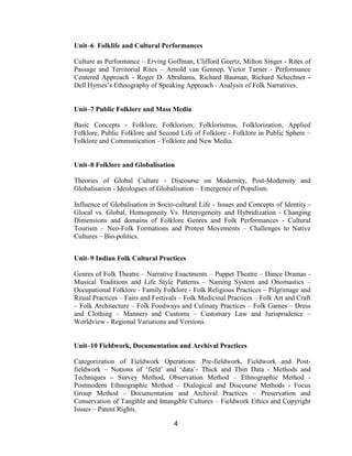 NTA UGC NET JRF - 71 folk literature-new updated syllabus | PDF