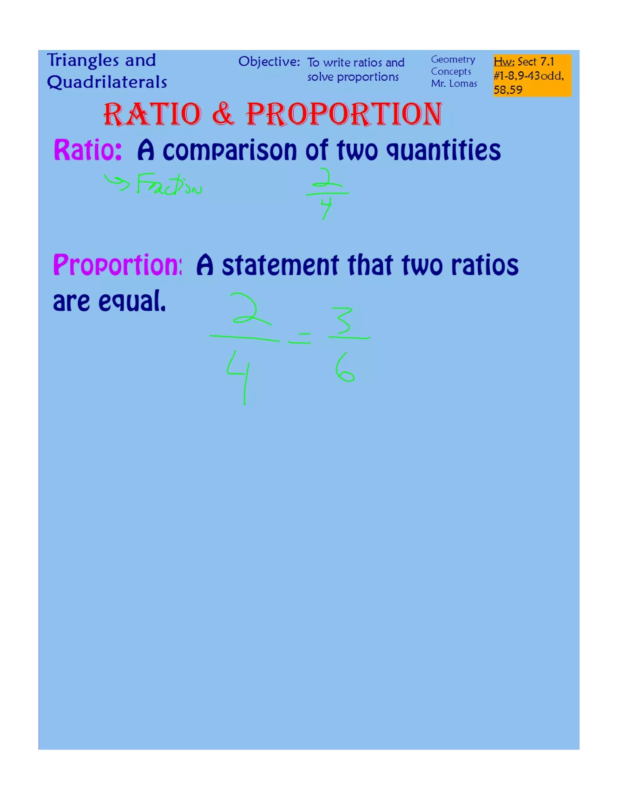 7-1 Ratio Proportion Concepts.pdf | Primary Education | Education