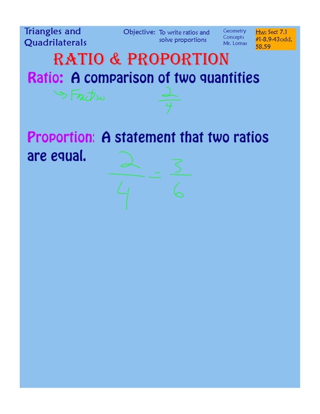 7-1 Ratio Proportion Concepts.pdf | Primary Education | Education
