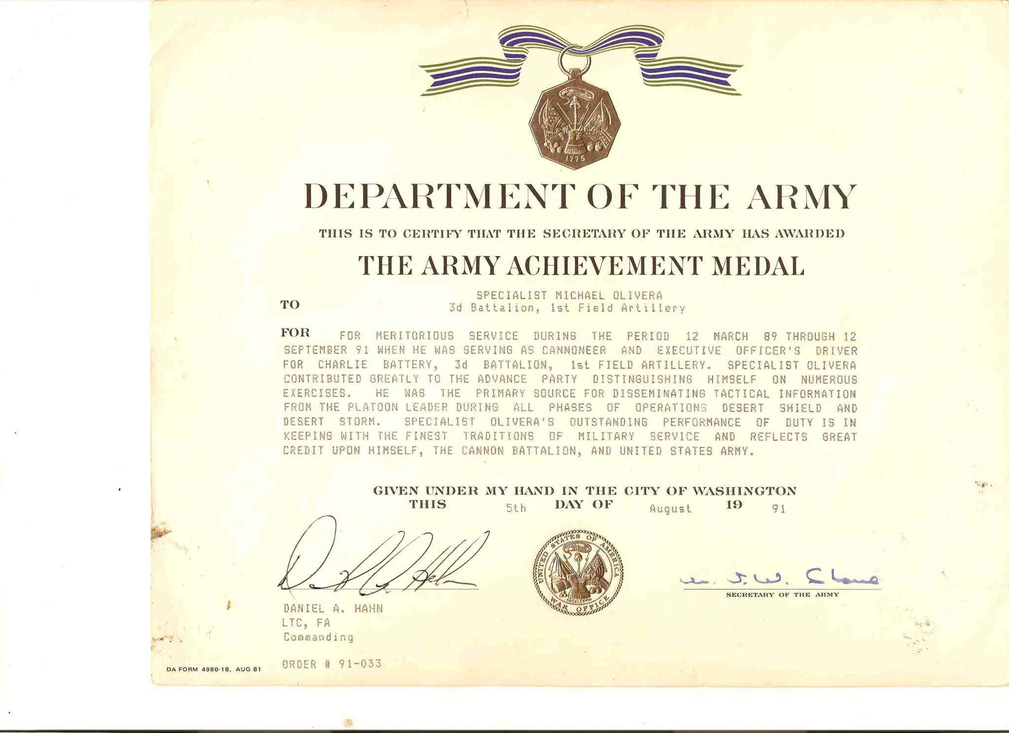 US Army Awards and Certificates | PPT US Army Awards and Certificates | PPT