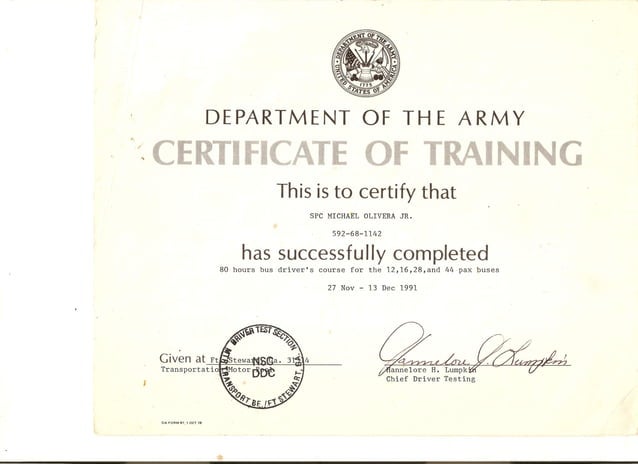 US Army Awards and Certificates | PPT