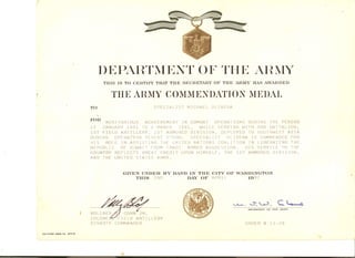 US Army Awards and Certificates | PDF