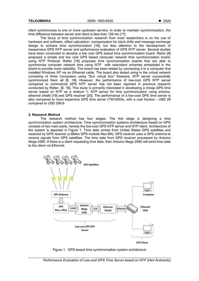 Performance Evaluation of Low-cost GPS Time Server based on NTP | PDF