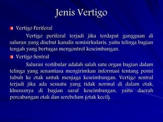 asuhan keperawatan pada vertigo | PPTX