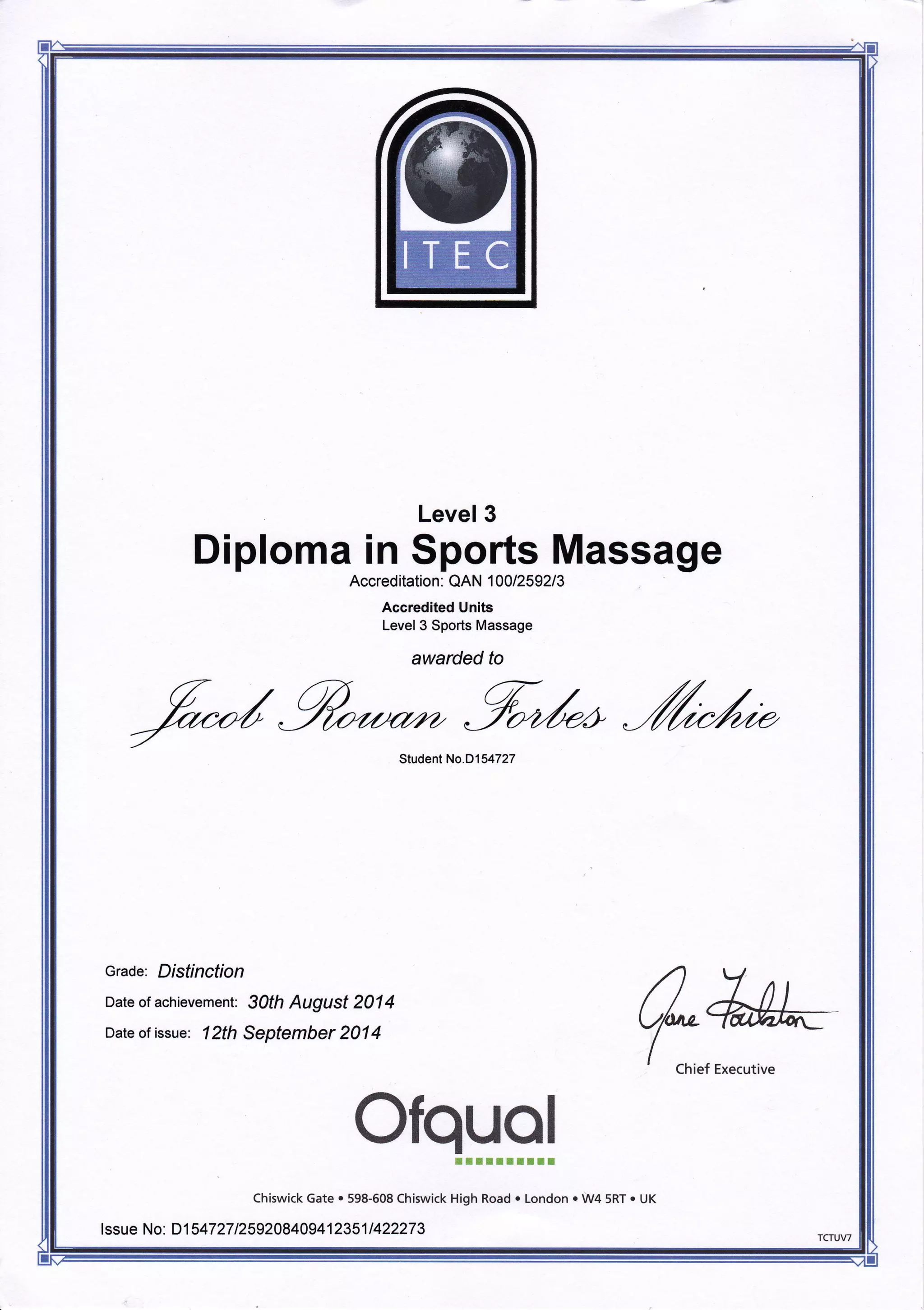 Sports Massage Certicate | PDF