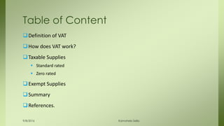 VAT Presentation | PDF