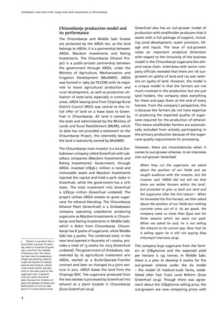 Zimbabwe's new land crisis-Large Scale Land Investments at Chisumbanje ...