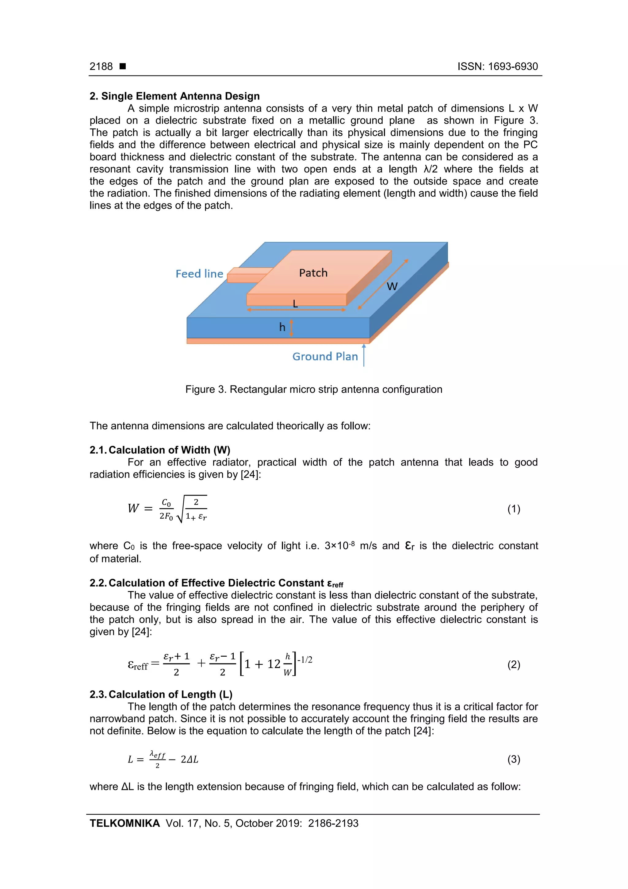 A new configuration of patch antenna array for rectenna array ...