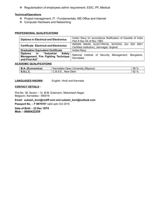 subash resume 2016 (1) | PDF