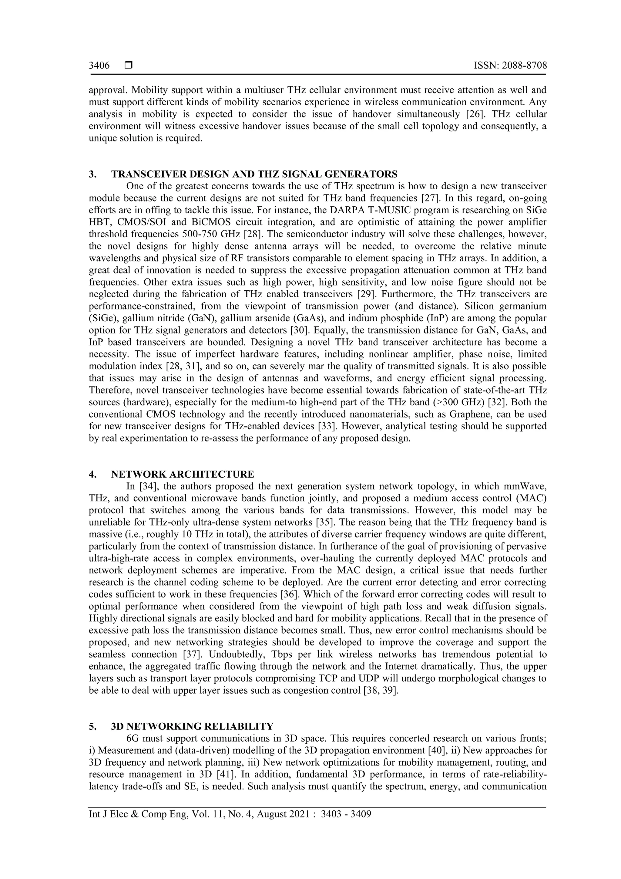 Potential key challenges for terahertz communication systems | PDF
