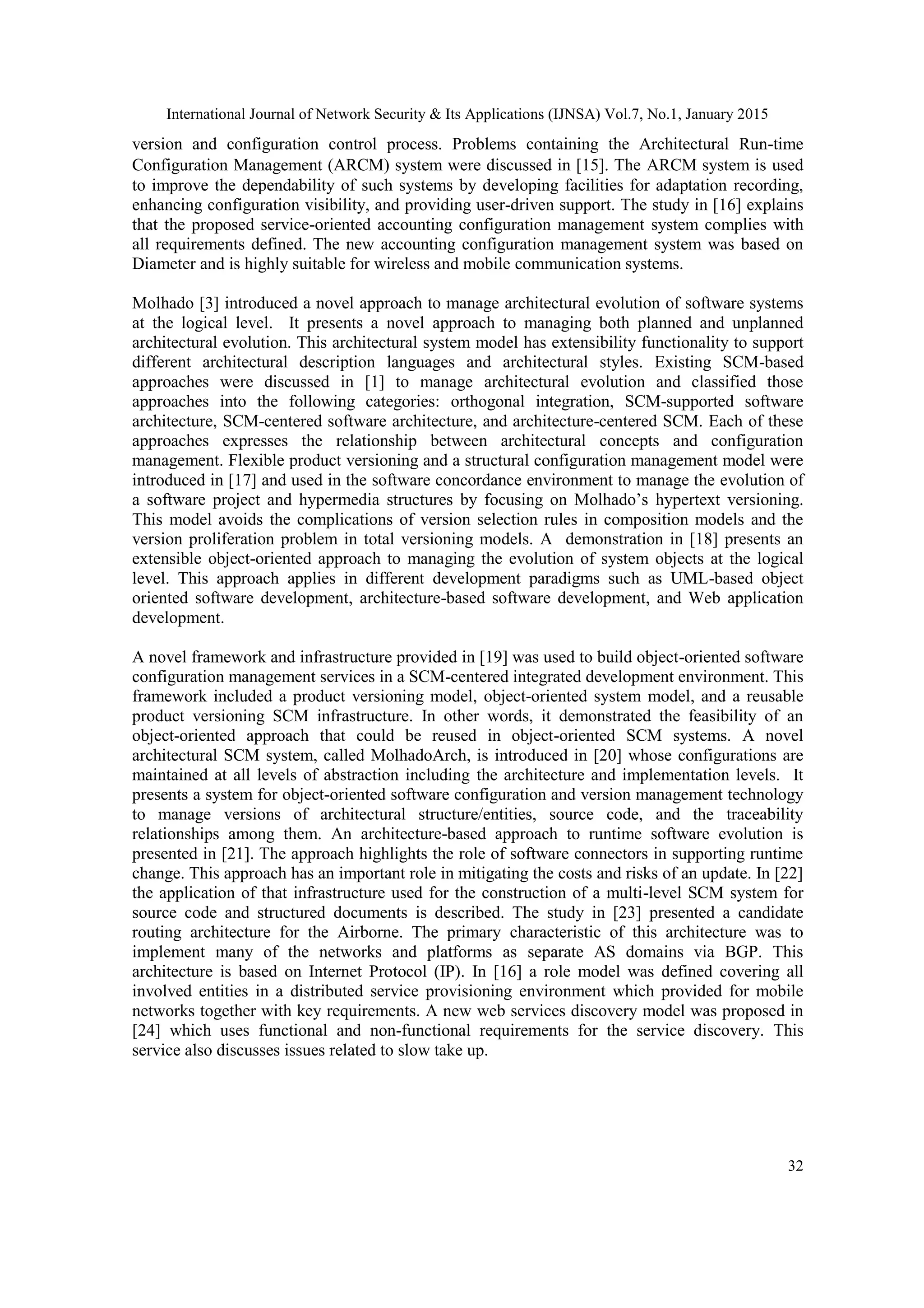 SERVICE ORIENTED CONFIGURATION MANAGEMENT OF SOFTWARE ARCHITECTURE | PDF