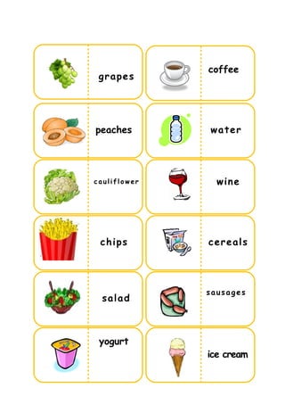 7116 food flashcards | DOC | Food & Drink