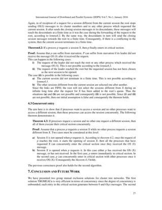 PERMISSION BASED GROUP MUTUAL EXCLUSION ALGORITHMS FOR A CLUSTER TREE ...