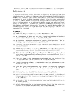 DESIGN AND IMPLEMENTATION OF AN IMPROVED CARRY INCREMENT ADDER | PDF