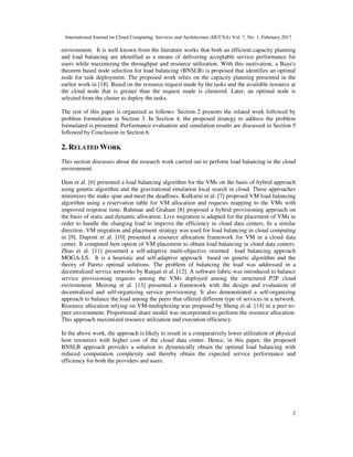 A Baye's Theorem Based Node Selection for Load Balancing in Cloud Environment | PDF