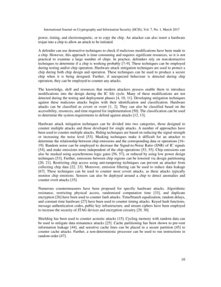 HARDWARE ATTACK MITIGATION TECHNIQUES ANALYSIS | PDF | Information and Network Security | Computing