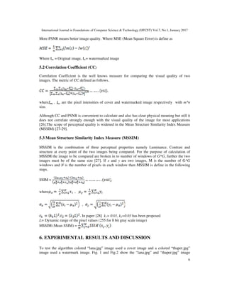 A SEMI-BLIND WATERMARKING SCHEME FOR RGB IMAGE USING CURVELET TRANSFORM | PDF