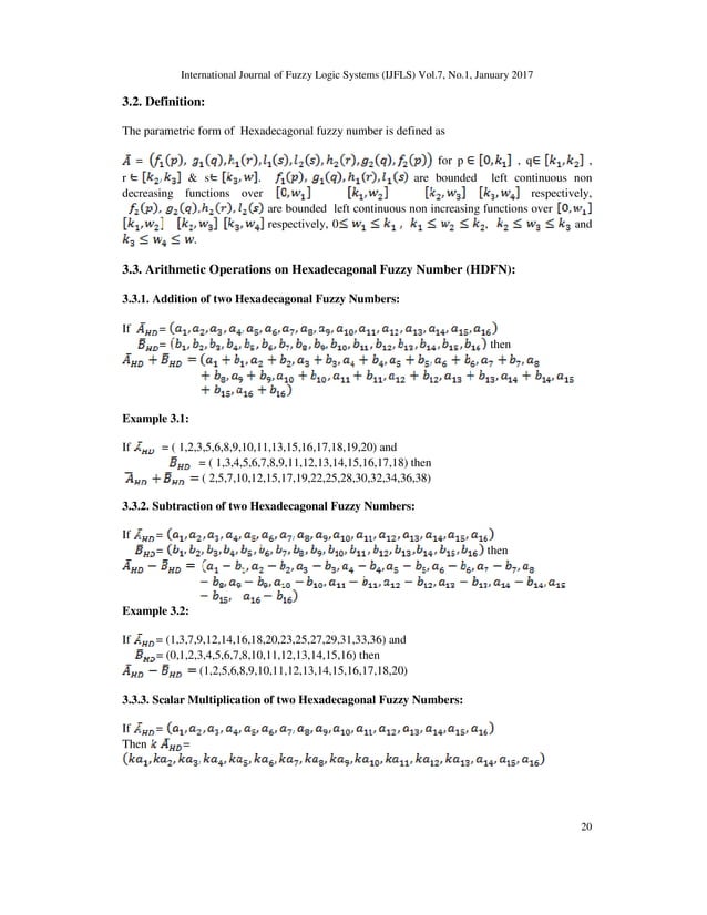 AN ARITHMETIC OPERATION ON HEXADECAGONAL FUZZY NUMBER | PDF