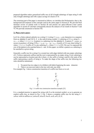 SPACE-EFFICIENT K-MER ALGORITHM FOR GENERALISED SUFFIX TREE | PDF