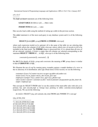 A SUCCINCT PROGRAMMING LANGUAGE WITH A NATIVE DATABASE COMPONENT | PDF