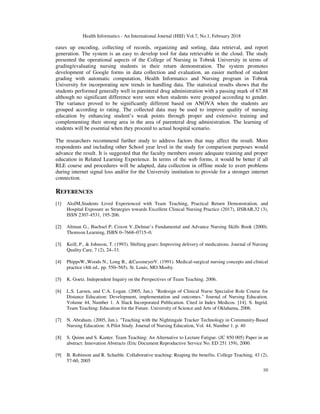 DESIGN OF RLE SCORER WEB FORMS AND NURSING STUDENTS EFFICACY IN ...