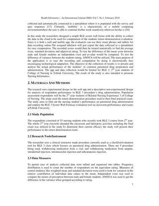 DESIGN OF RLE SCORER WEB FORMS AND NURSING STUDENTS EFFICACY IN ...