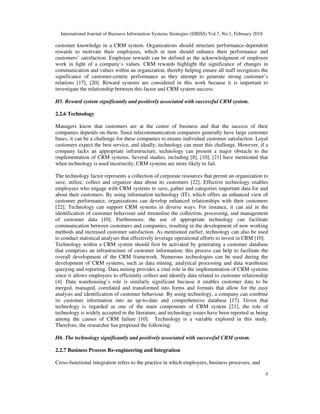Model for Implementing Successful Customer Relationship Management in Saudi Telecom Industry ...