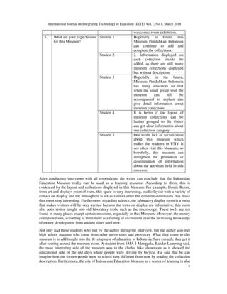 Museum Pendidikan Indonesia : Has it been Useful? | PDF