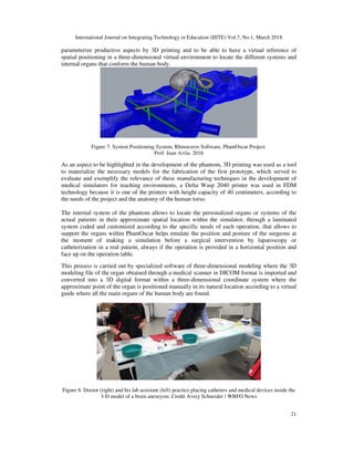 DESIGN OF AN ANATOMICAL SIMULATOR FOR MEDICAL TRAINING. A 3D PRINTING ...