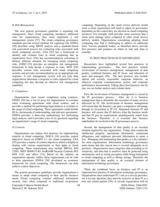 Securing Cloud Computing Through IT Governance | PDF