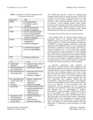 Securing Cloud Computing Through IT Governance | PDF