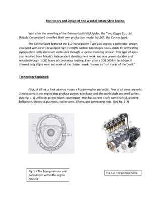 The History and Design of the Rotary Style Engine | DOCX