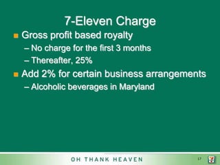 Doing Business in DC | Starting and Growing a Franchise | The 7-11 Frachise Model | PPTX