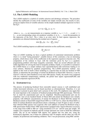 LASSO MODELING AS AN ALTERNATIVE TO PCA BASED MULTIVARIATE MODELS TO SYSTEM WITH HEAVY SPARSITY ...