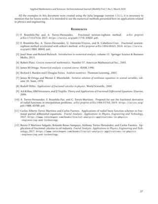 Fractional Newton-Raphson Method and Some Variants for the Solution of Nonlinear Systems | PDF