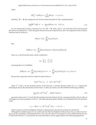 Fractional Newton-Raphson Method and Some Variants for the Solution of Nonlinear Systems | PDF