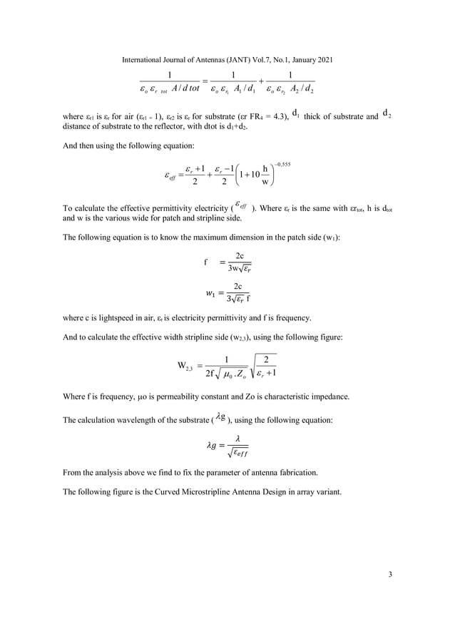 ARRAY FACTOR IN CURVED MICROSTRIPLINE ARRAY ANTENNA FOR RADAR COMMUNICATION SYSTEMS | PDF