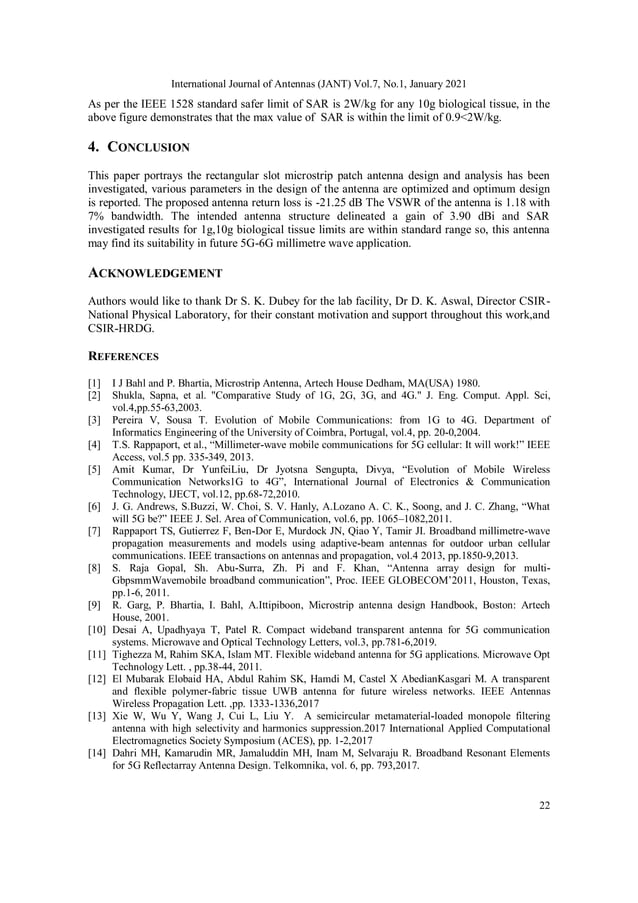 DESIGN AND ANALYSIS OF RECTANGULAR SLOT MICROSTRIP PATCH ANTENNA FOR ...