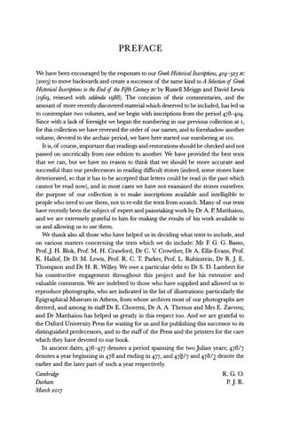 Greek Historical Inscriptions 478 404 BC Robin Osborne & P. J. Rhodes | PDF