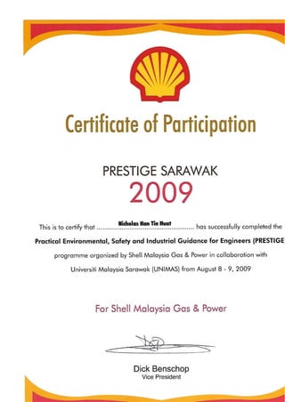 Shell Prestige Program | PDF