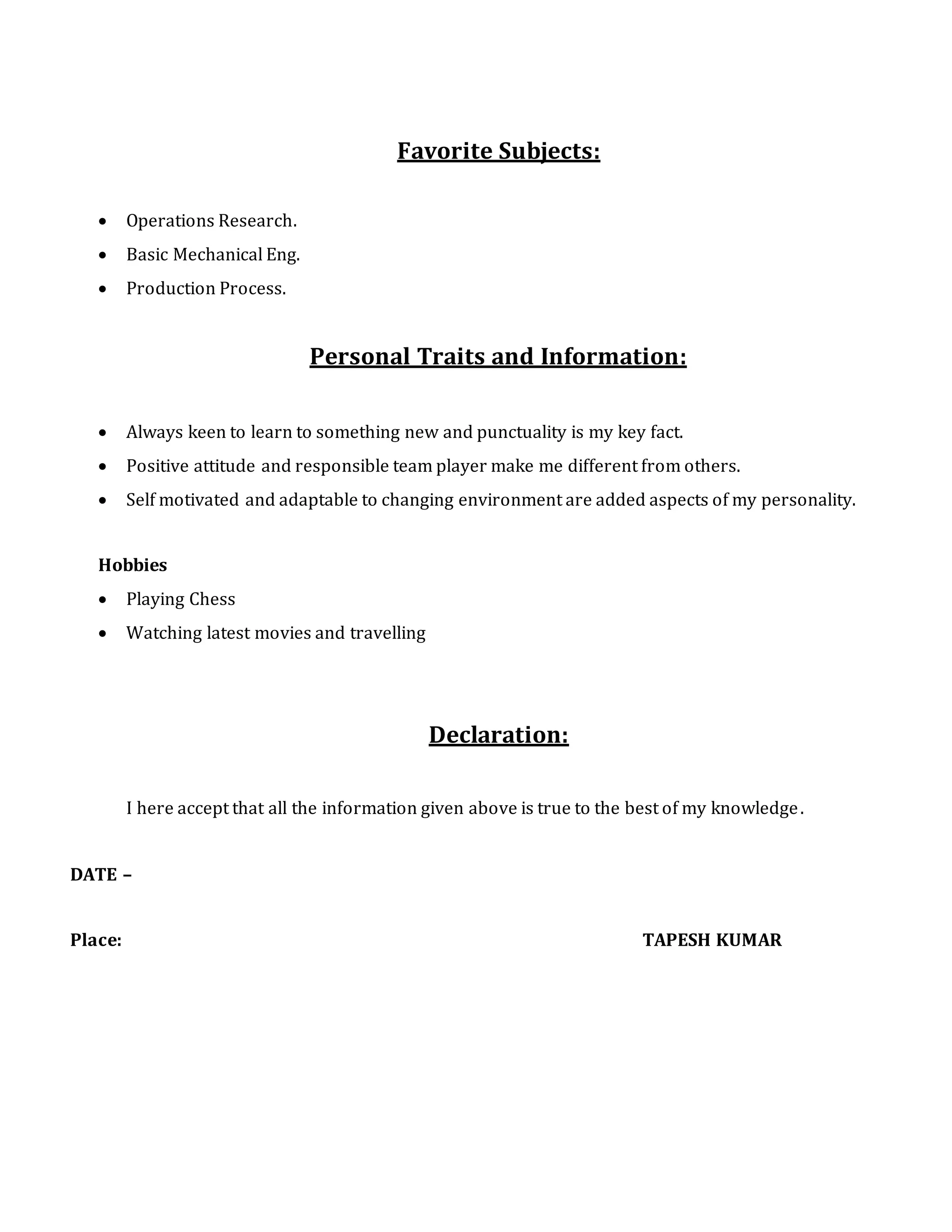 tapesh cv | DOCX