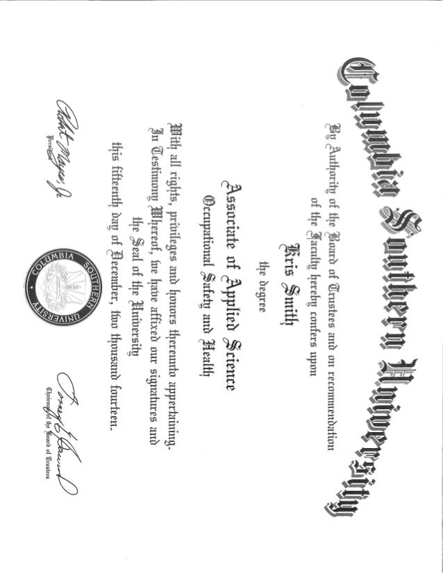 CSU Degree Diploma