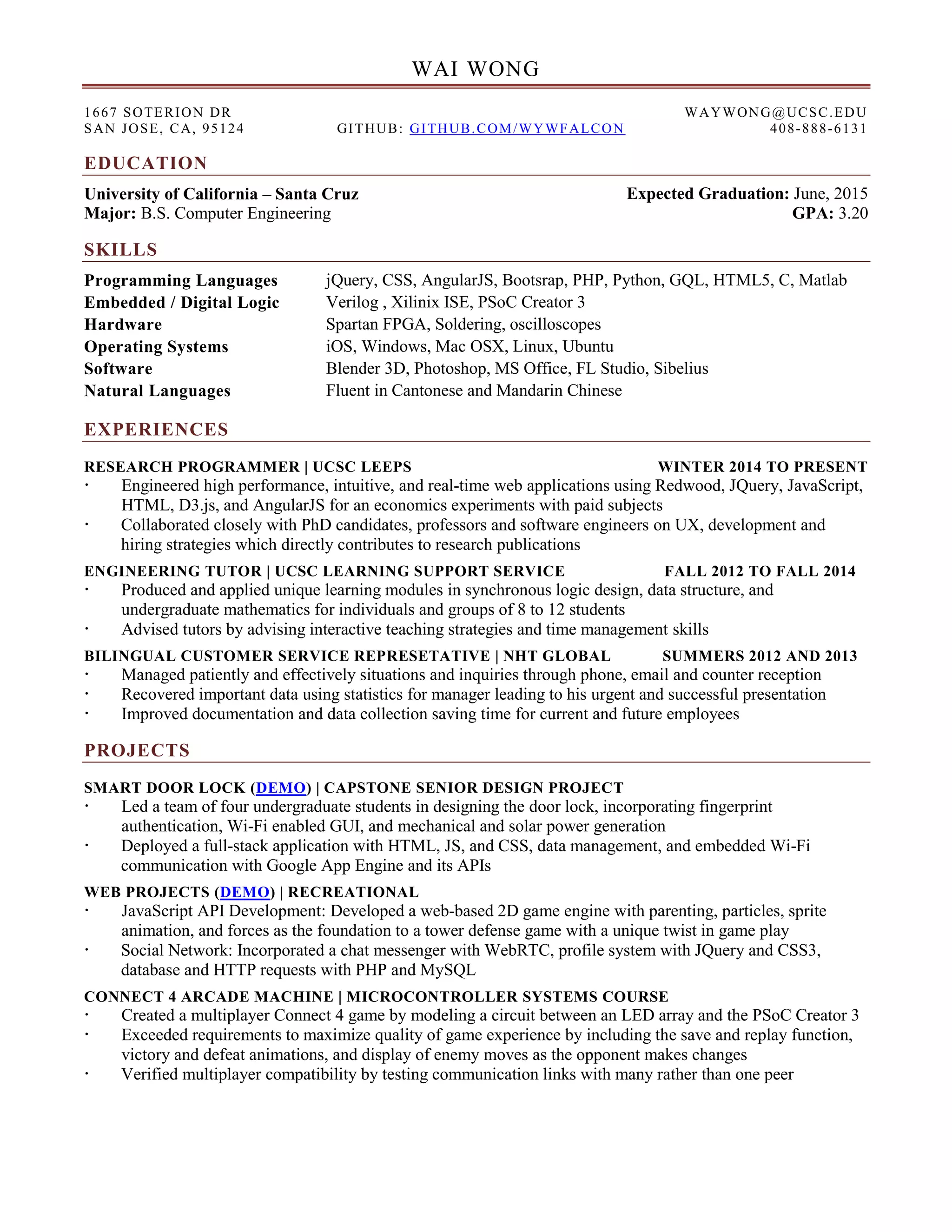 Resume | PDF | Computing | Technology & Computing