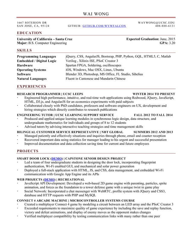 Resume | PDF | Computing | Technology & Computing